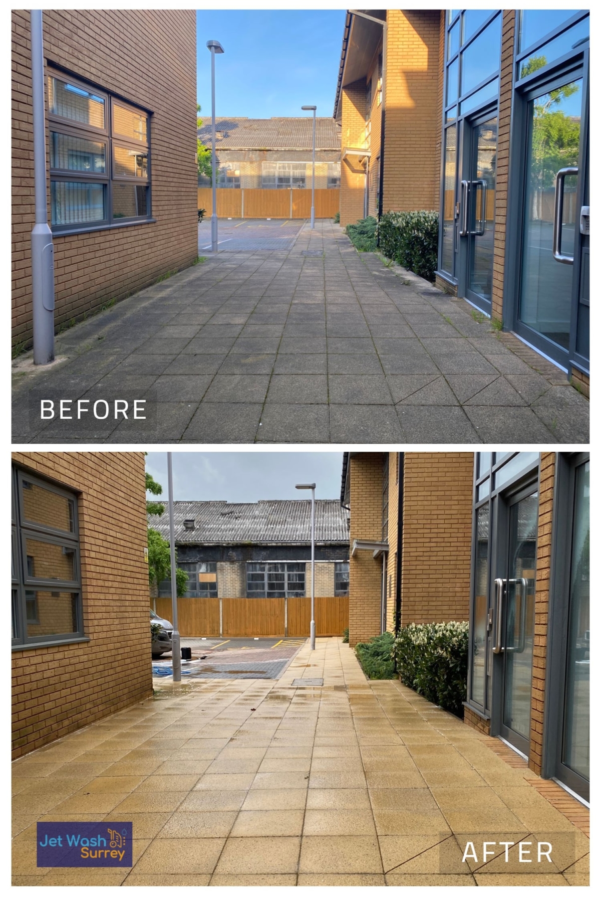Commercial jet washing - Reliable cleaners in Surrey & SW London